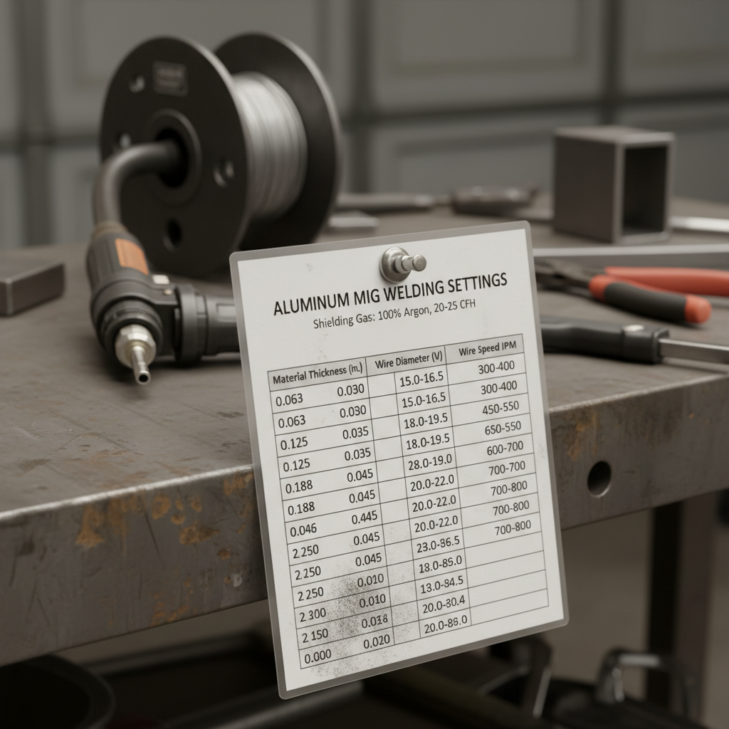 Aluminum MIG Welding Settings Chart: Complete Guide to Wire Feed ...